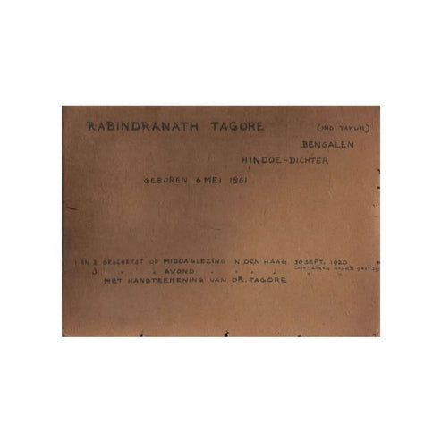 Autographed drawing by Rabindranath Tagore (1920) | Glories, historical ...