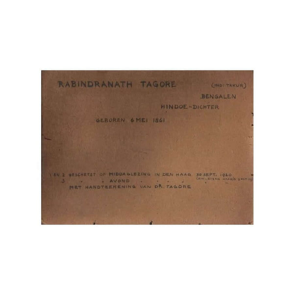 Autographed drawing by Rabindranath Tagore (1920) | Glories, historical ...
